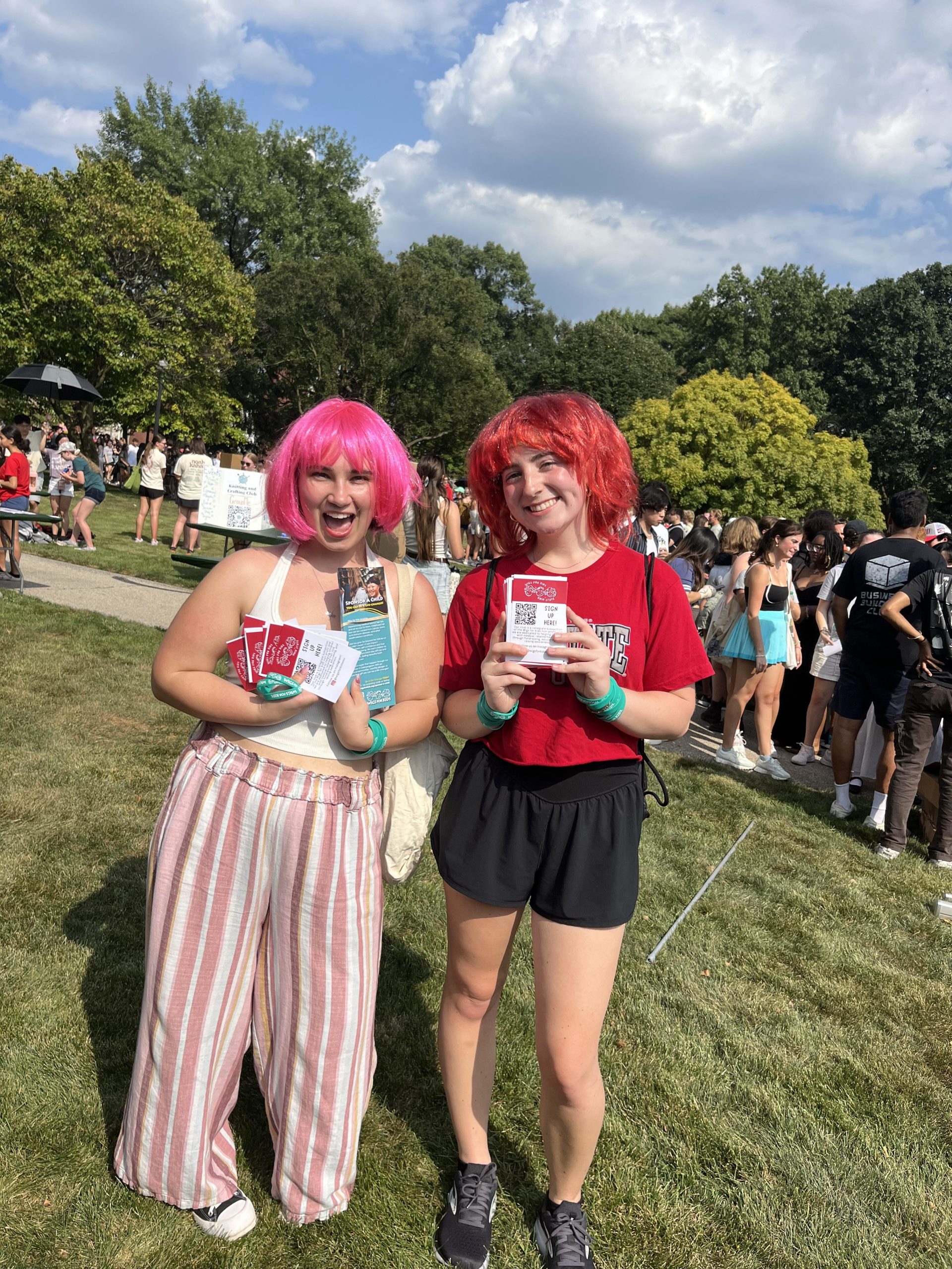 Sunday August 25, Wigs For Kids at OSU Involvement Day - Wigs For Kids